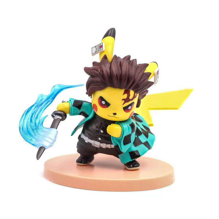 11cm Pokemon Pikachu Figures Model Toy Kawaii Cartoon Anime Pokémon ...