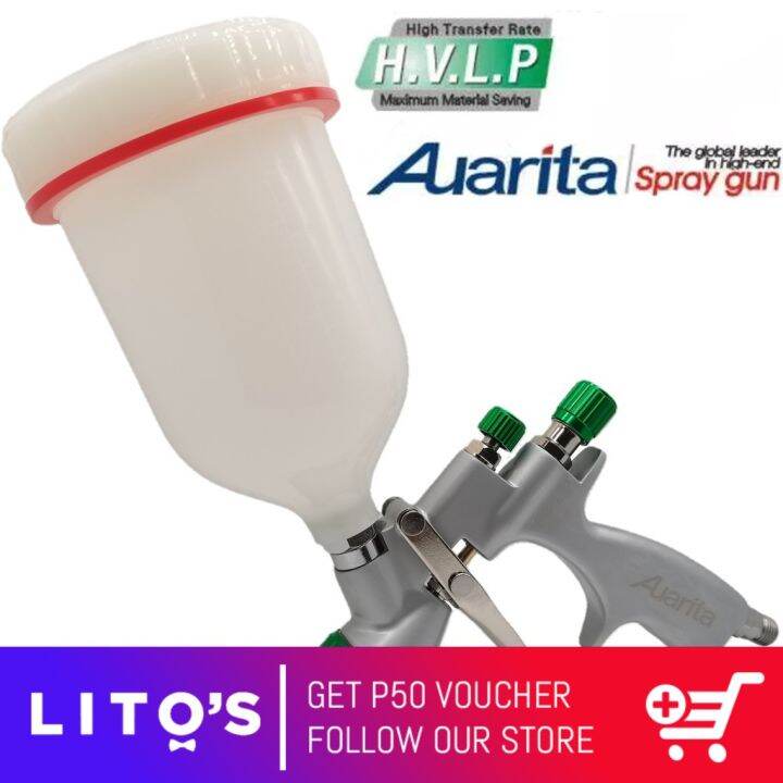 Auarita H899 car spray gun Water Based HVLP Gravity Air Spray - 1.3mm ...