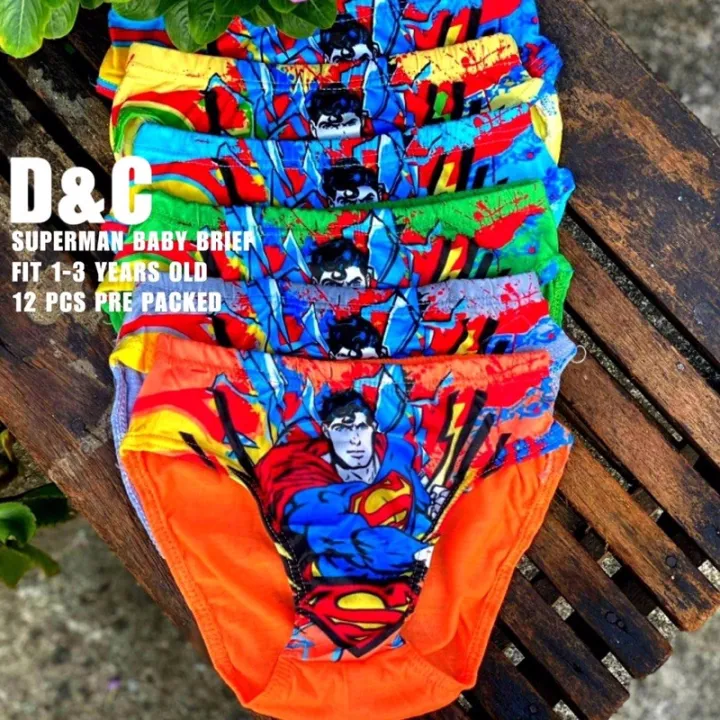 SUPERMAN BABY BRIEF (12 PCS) | Lazada PH