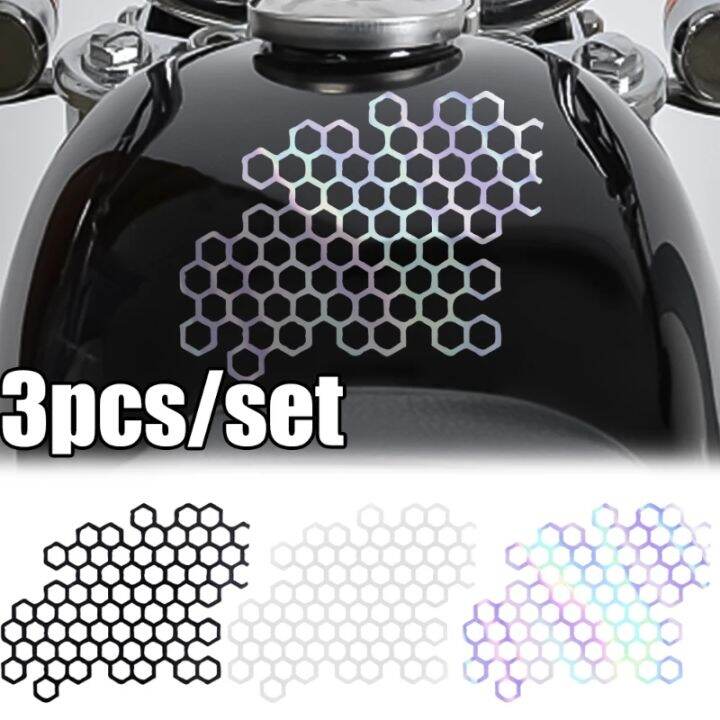 3 Colors Honeycomb Stylling Car Motorcycle Fashion Stickers Decoration ...