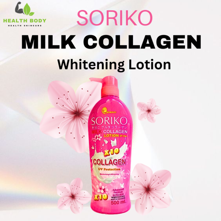 Soriko Milk Collagen Lotion SPF 50++ 500ml from Thailand | Lazada PH