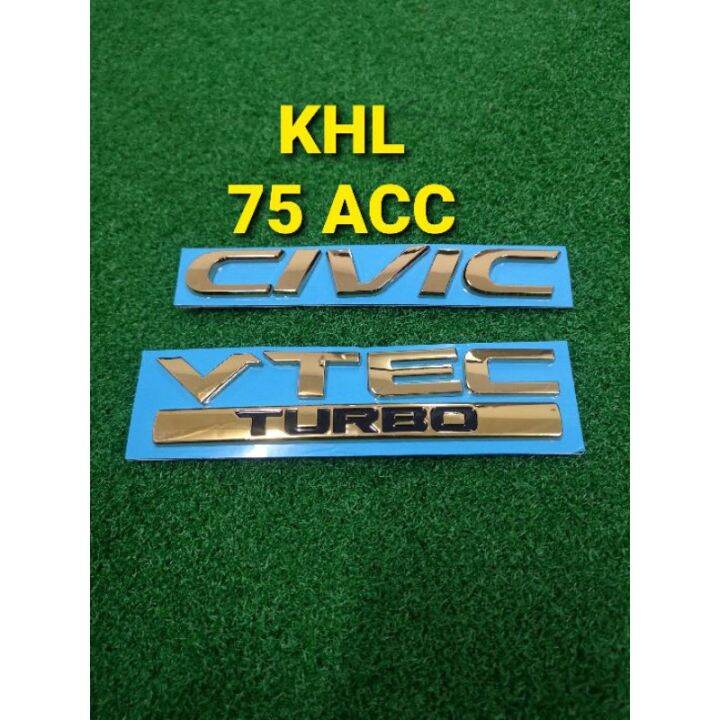 civic vtec turbo gold emblem logo | Lazada