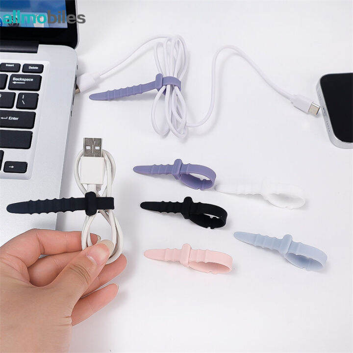 5pcs Universal Fishbone Cable Management Charging Line Earphone Wire ...