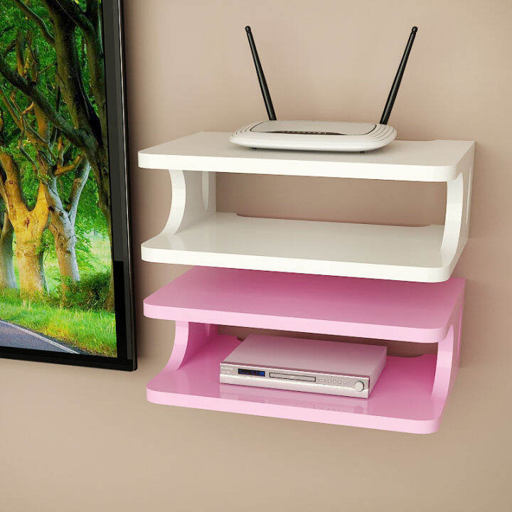 Wifi rack paint rack wall-mounted router storage wireless network box ...