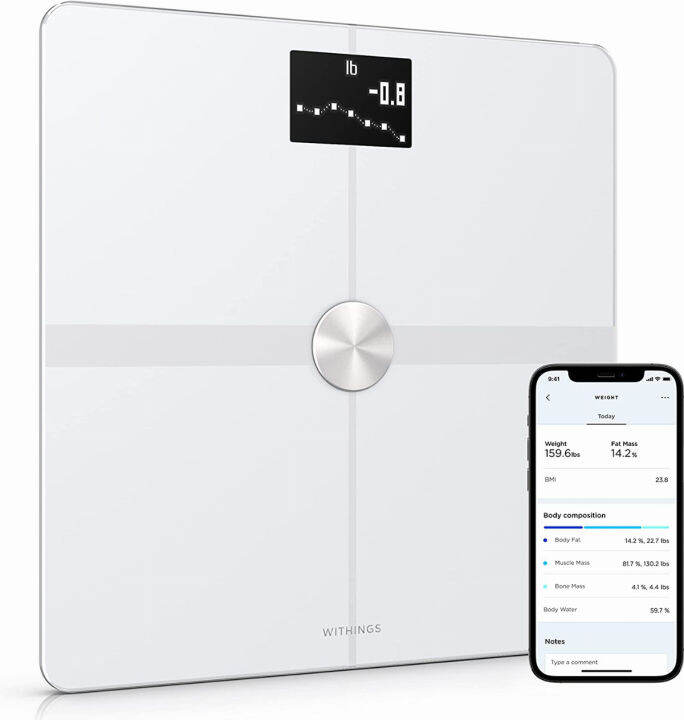 Withings Body+ Smart Wi-Fi bathroom scale - Scale for Body Weight ...