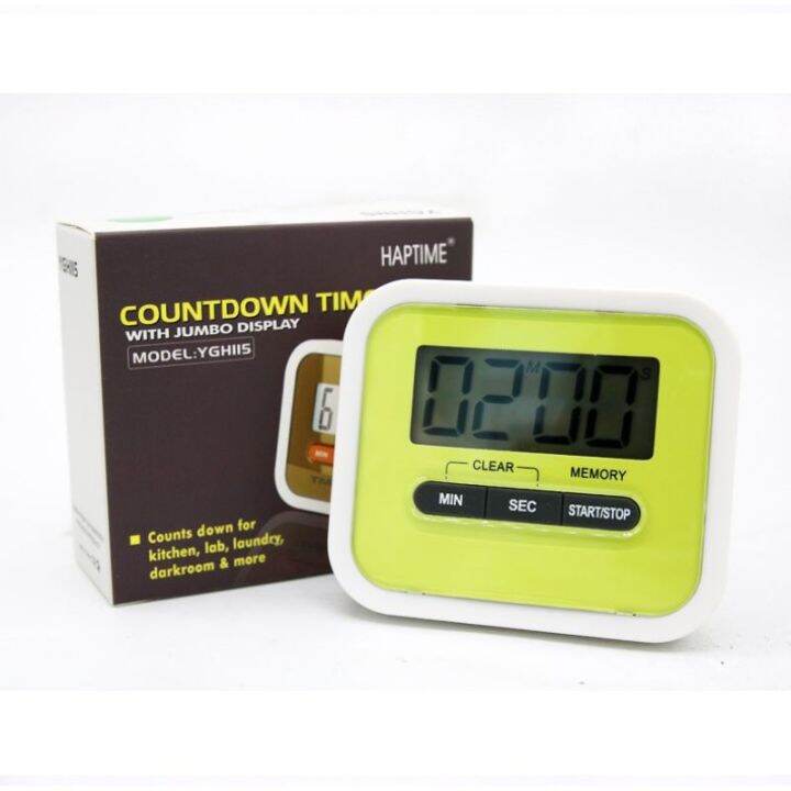 #115 Magnetic Large LCD Digital Kitchen Timer Alarm Count Up Down Clock 24 Hours | Lazada