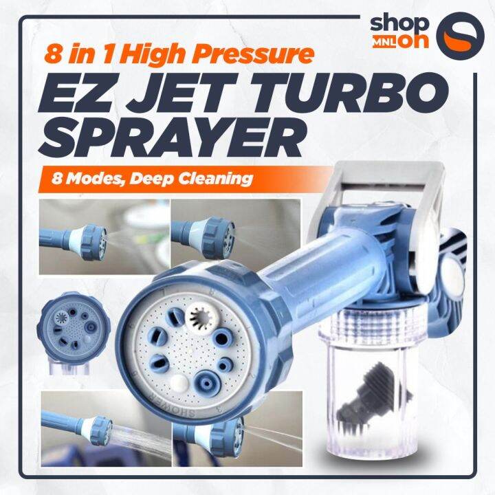【READY STOCK】 EZ JET Water Cannon 8 In 1 High Pressure Water Gun Garden ...