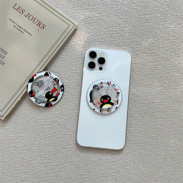 Magsafe Phone Holder Cute Penguin with Stretchable Foldable Stand ...