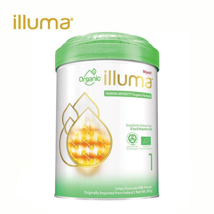 [New packaging upgrade] Wyeth illuma Qifu Organic Irish baby milk powder 1 850g | Lazada PH