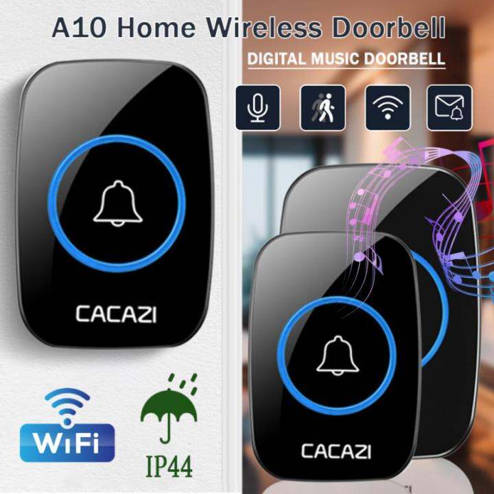 Long Distance Wireless doorbell waterproof for gate Self-Powered Door ...