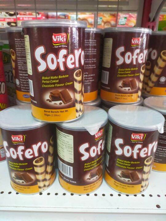 เวเฟอร์โรลสอดไส้ครีมช็อกโกแลต Sofero | Lazada.co.th