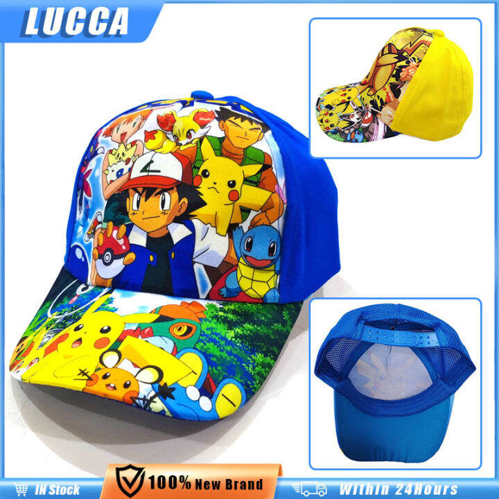 48-54cm Pokemon Pikachu Baseball Cap Hip Hop Hat for Kids 2-8 years old ...