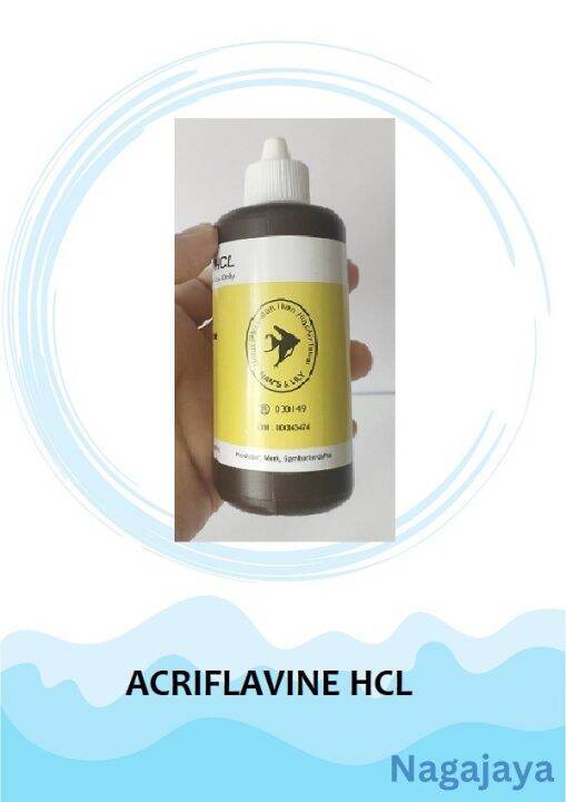 Acriflavine hcl 100ml obat kuning ikan obat hcl obat cair ikan | Lazada ...