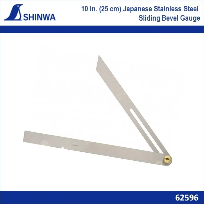 Shinwa 10-inch /25 cm Japanese Stainless Steel Sliding Bevel Gauge - 62596 | Lazada PH
