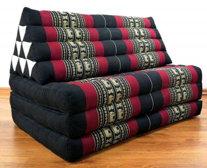 หมอนสามเหลี่ยม 10 ช่อง สามพับ ผ้าขิดไทยโบราณ ซุปเปอร์ เก้าอี้นั่งเล่น ...