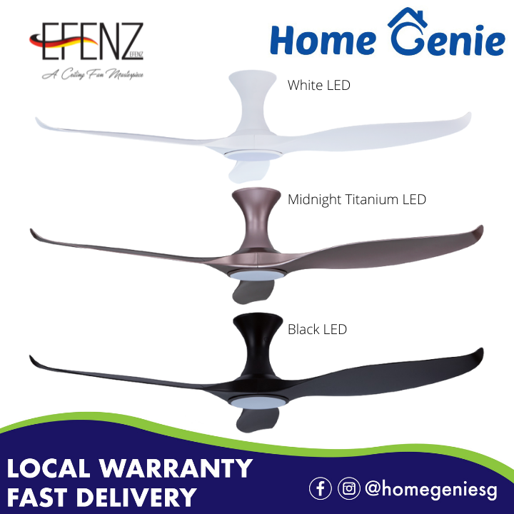 Efenz 34"/40"/46"/52"/60" Hugger Ceiling Fan 2-Way ECM DC Motor with ...