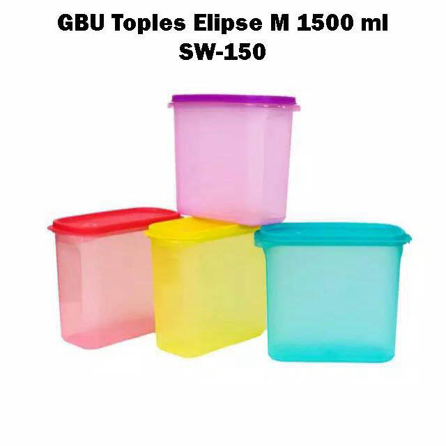 GBU Toples Elipse M 1500 ml SW-150 / Kotak Makan / Sealware | Lazada Indonesia