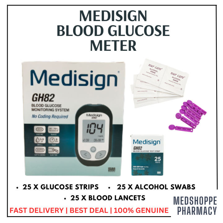 Medisign GH82 Blood Glucose Meter | Lazada