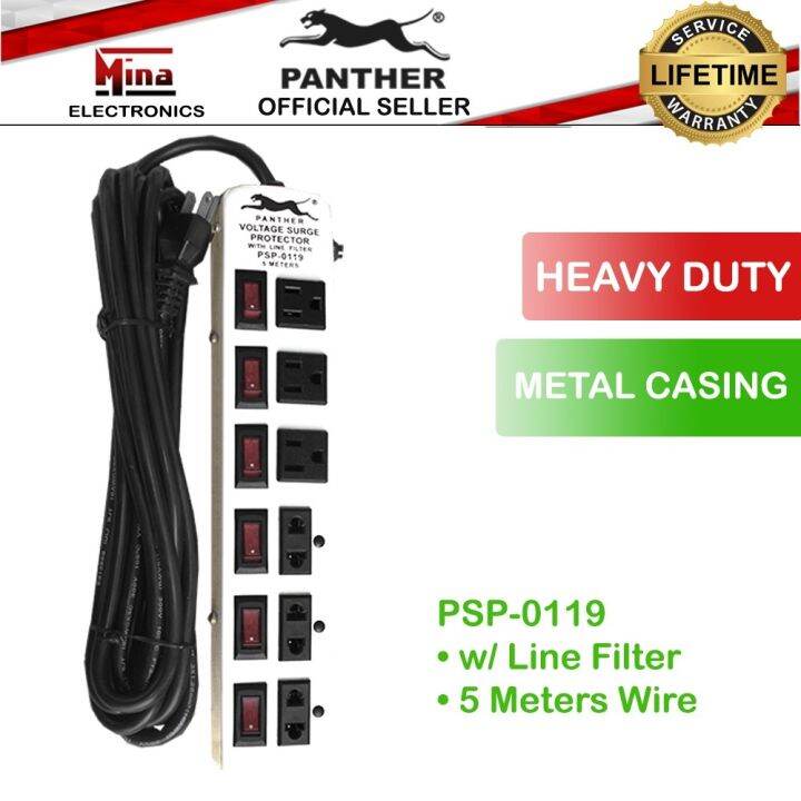[Hot sales] Panther PSP-0119 Individual Switch Extension Cord 6 Gang ...