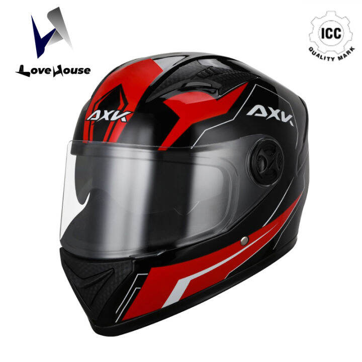 Love House Full Face Motorcycle Helmets Sun Visor General ICC Stickers ...
