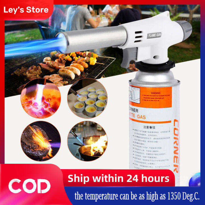 Blow Torch Gun Food Burner Butane Fire Pump Automatic Portable Welding ...