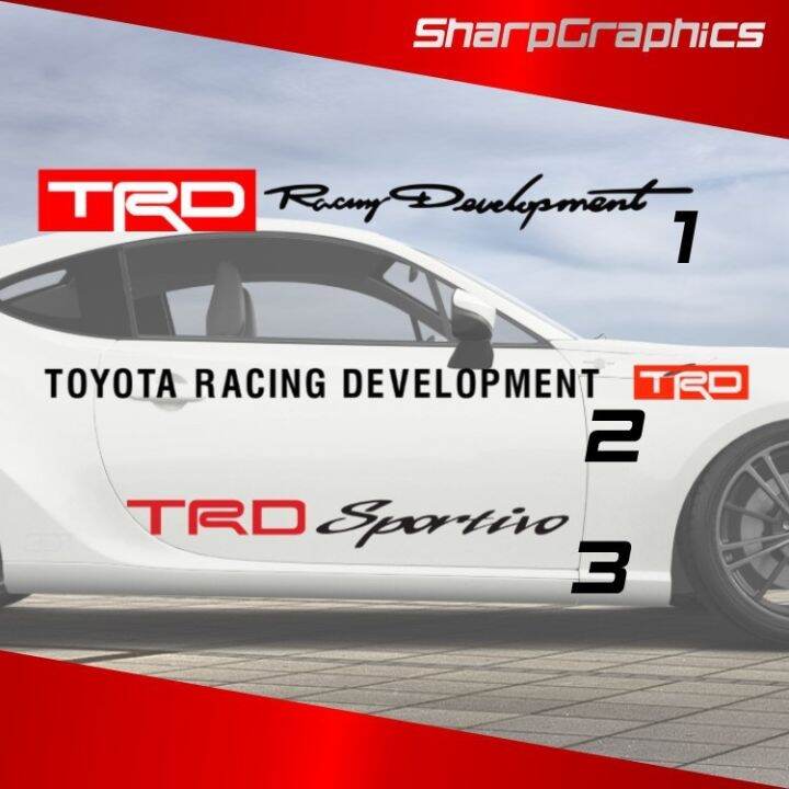 TRD Sportivo Racing Development Japanese Kanji JDM Sticker Decal ...