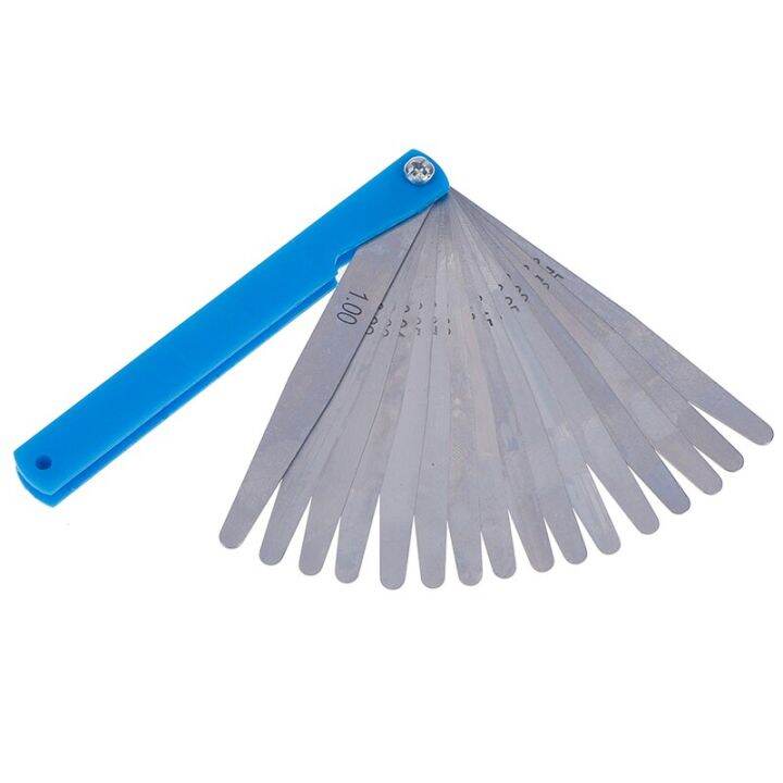 1 Set Metric Feeler Gauge 17 Blades 0.02-1.00mm Measurements Tools ...
