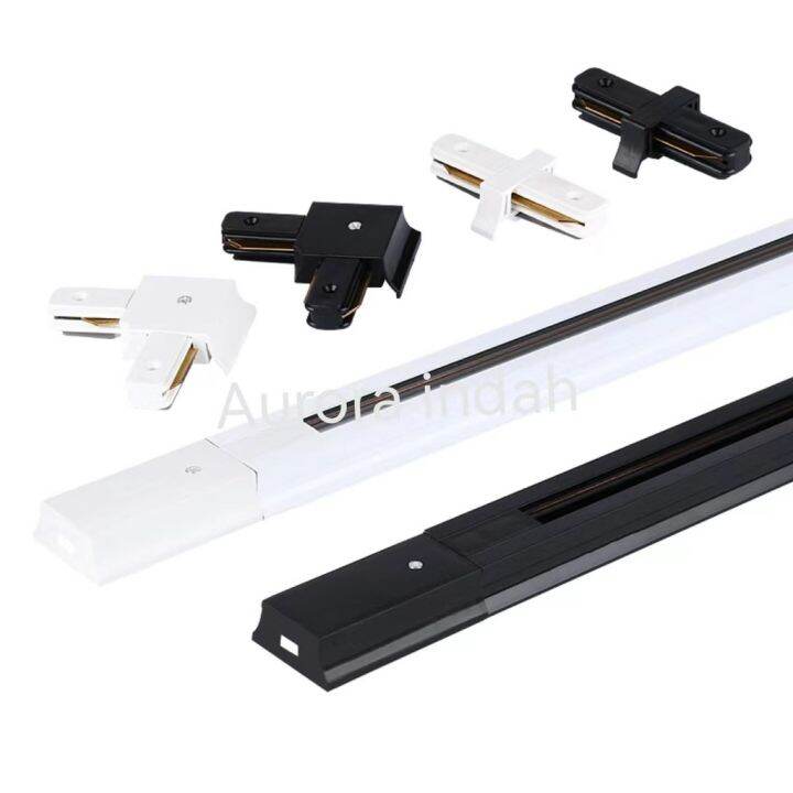 REL TRACK LIGHT 1M / TRACK RAIL SPOT LIGHT / REL LAMPU SOROT 1METER DAN ...