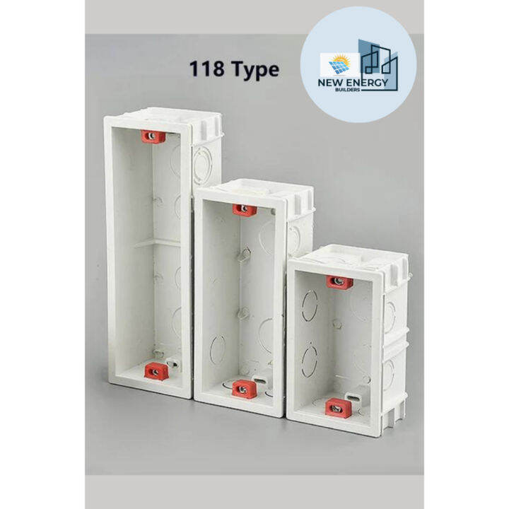 Junction Box/UtilityBox 118 Type mounting box for 1234 gang Wall Light ...