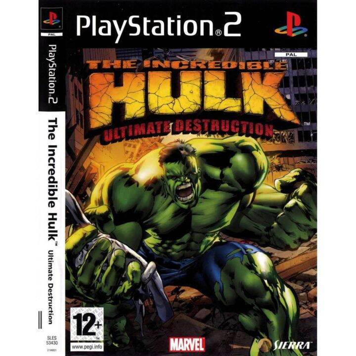 แผ่นเกมส์ The Incredible Hulk Ultimate Destruction PS2 Playstation 2 ...