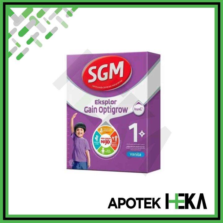 SGM Eksplor Gain Optigrow 400 g Vanila - Susu Pertumbuhan | Lazada ...