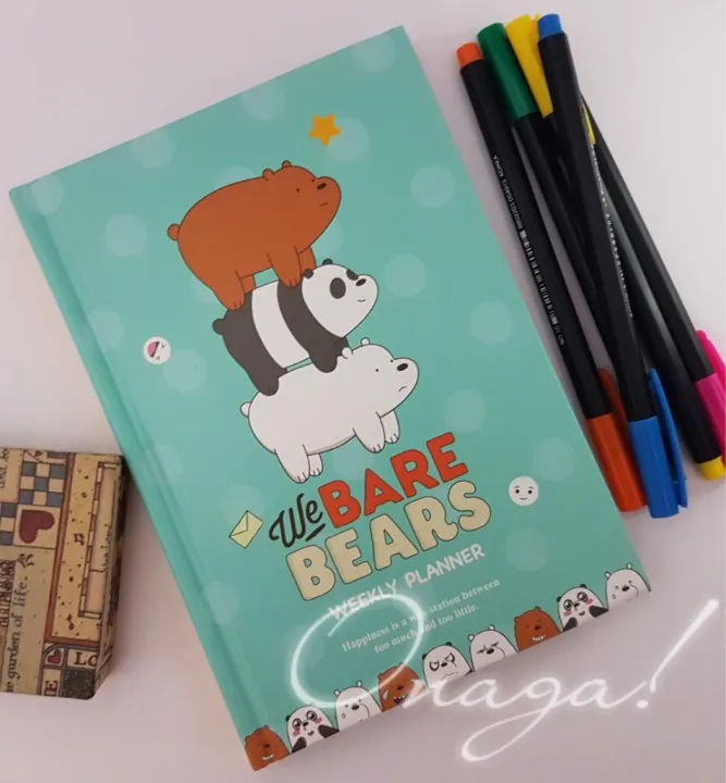We Bare Bears Weekly Planner (Undated) - Green | Lazada PH