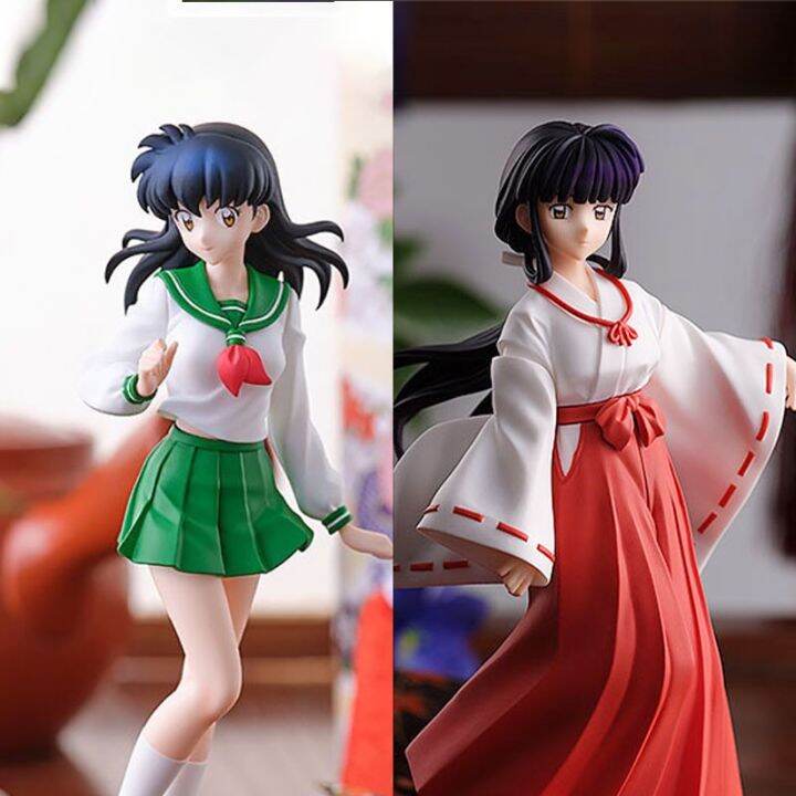 Kagome Higurashi Kikyo Character 18CM Action Figure Anime Inuyasha ...