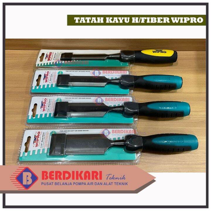 Wipro Tatah Pahat Tata Kayu Wood Chiesel 3/4 1 1 1/4 1 1/2 2 inci ...