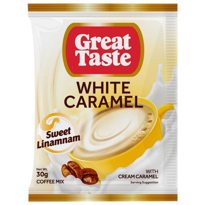 GREAT TASTE 3 IN 1 COFFEE MIX 10S WHITE CARAMEL 30G | Lazada PH