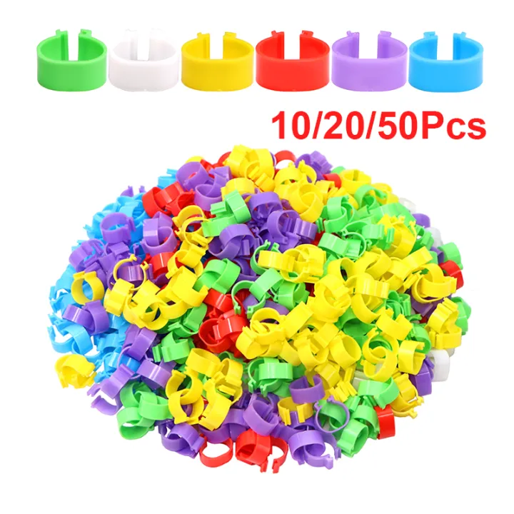 10/20/50Pcs Chicken foot rings Poultry leg band for gamefowl chicken ...