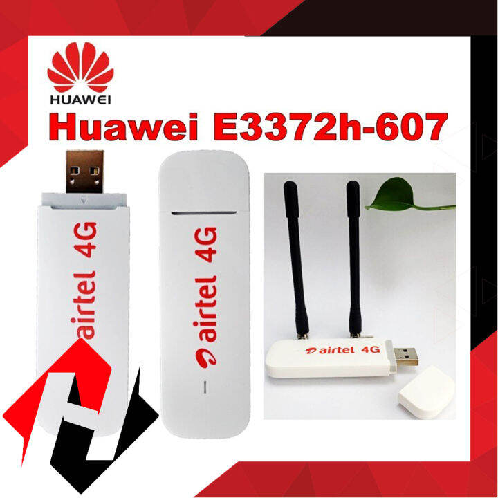 Modem HUAWEI AIRTEL 4G LTE E3372 Unlock All Operator dengan 2 Port ...