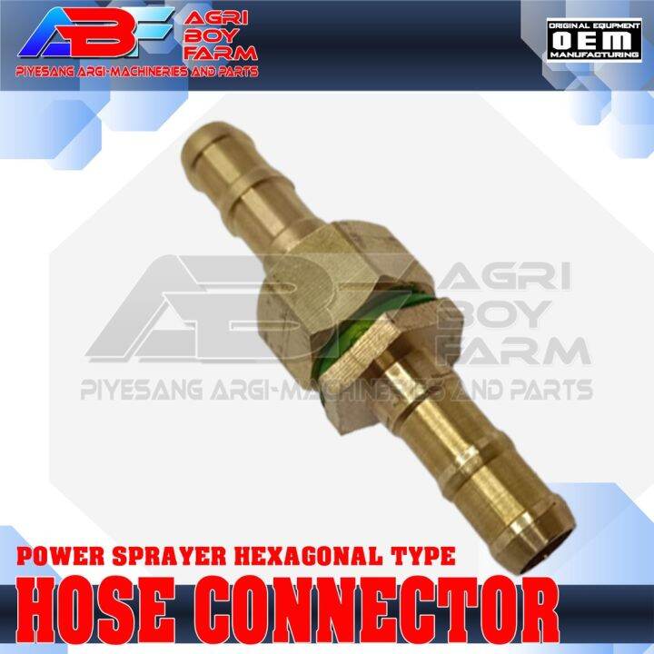 HOSE CONNECTOR FOR POWER SPRAYER HEXAGONAL TYPE MALE/FEMALE | Lazada PH