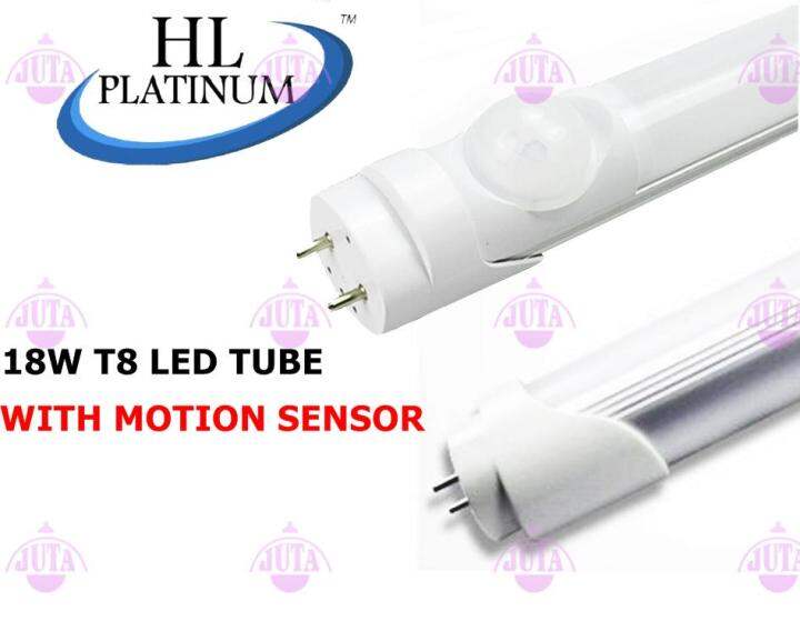 HL PLATINIUM LAMPU PANJANG 4FT/18W T8 LED TUBE WITH MOTION SENSOR ...