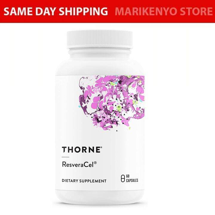 Thorne ResveraCel 60 Capsules - Nicotinamide Riboside with Quercetin ...