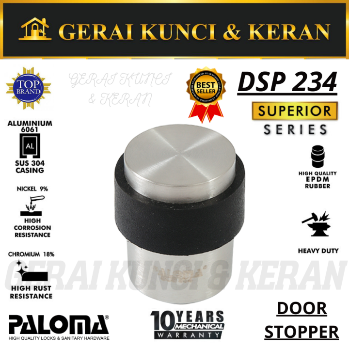 PALOMA DSP 234 DOOR STOP STOPPER LANTAI KARET PALOMA PENAHAN PINTU ...