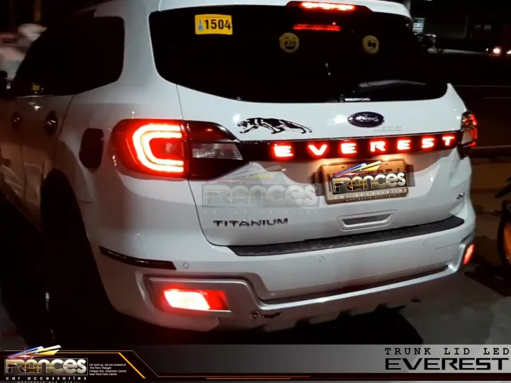 FORD EVEREST 2015-2022 TRUNK LID / REAR LED THAILAND MADE GLOSSY BLACK ...