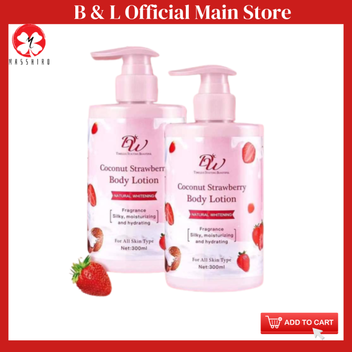 DW Coconut Strawberry Body Lotion 7 days whitening miracle | Lazada PH
