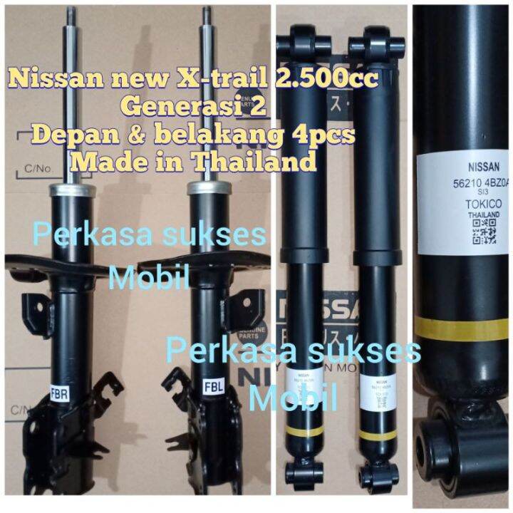 shockbreaker shock breaker depan belakang mobil nissan new xtrail t31 2.500cc gen2 original ...
