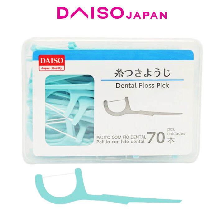 Daiso Dental Floss Pick (70 pieces) | Lazada PH