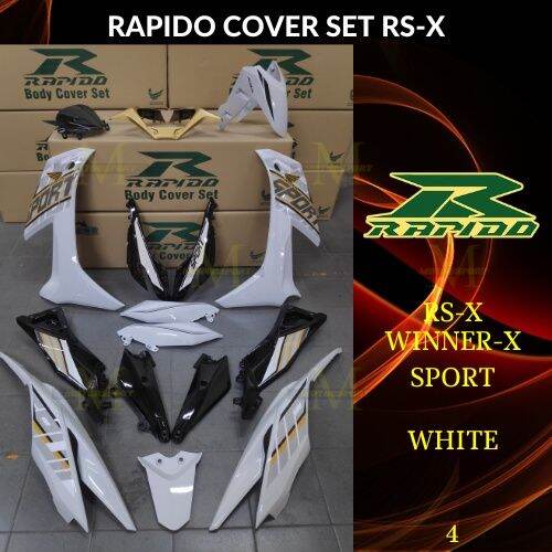 RAPIDO BODY COVER SET RSX RS-X WINNER X SPORT (4) - WHITE (STICKER ...