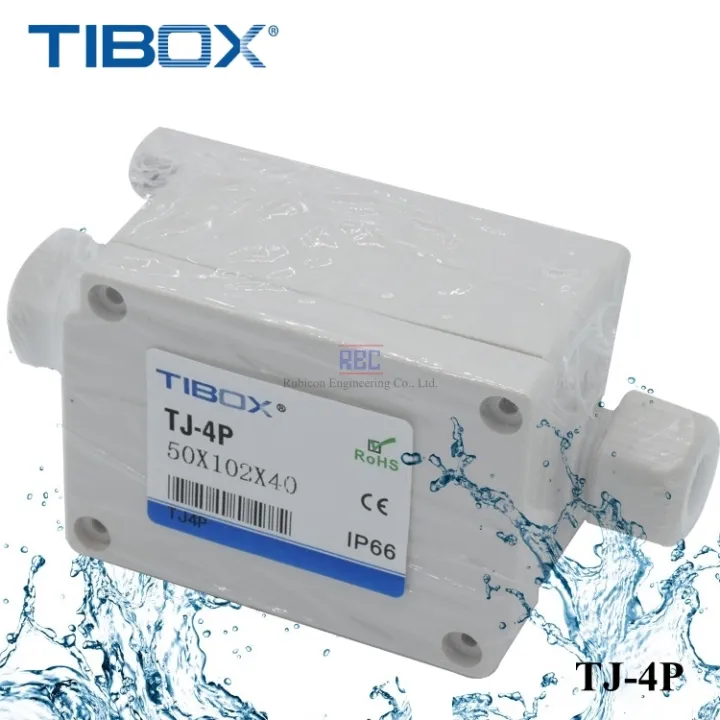 TIBOX TJ-4P กล่องพลาสติก พร้อมเทอร์มินอลบล็อก (Plastic Terminal Block ...