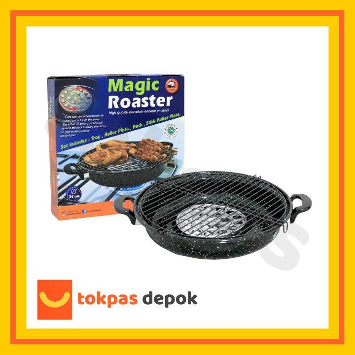 Alat Pemanggang Magic Roaster 34 cm Panggangan Grill Panda Maspion MR ...