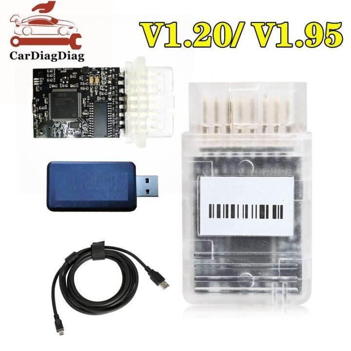 KTM V1.95 OBD V1.20 OBD พร้อมดองเกิล USB ทั้งชุด Obd 1.20 1.93สำหรับการ ...