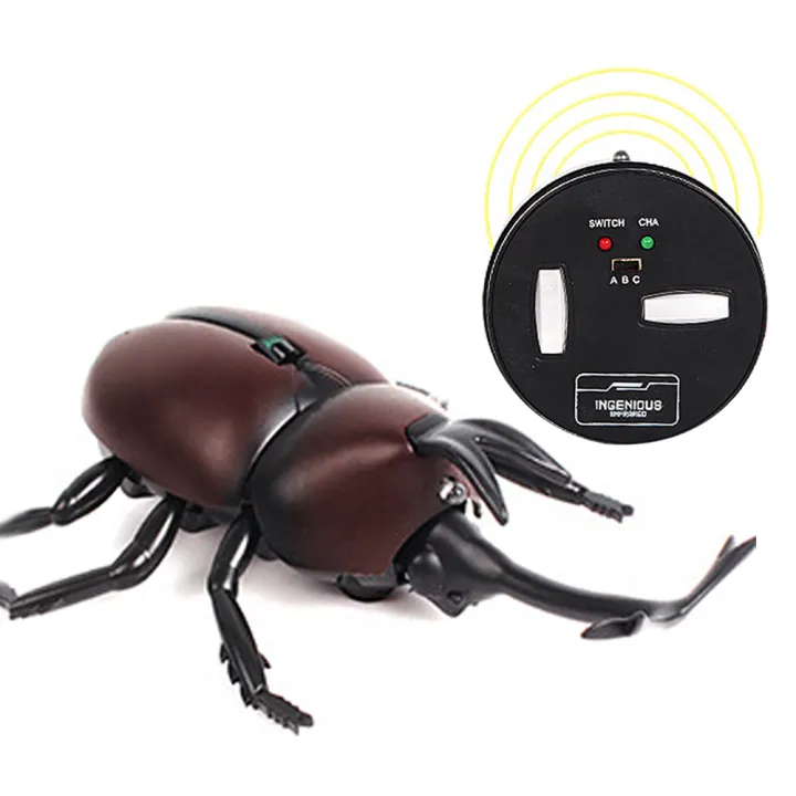 BETOP Infrared Lifelike Remote Control Beetle Toys Realistic Rake ...
